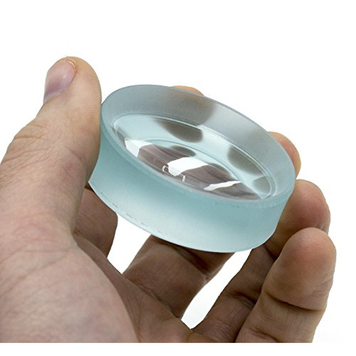 Round Double Concave High Optical Purity Glass Lens - 2" (50mm) Diameter - 50mm Focal Length - 14mm Thick Approx. - Eisco Labs