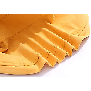 Women Sun Hat Wide Brim UV Protection Soild Bucket Hat Travel Outdoor Beach Hat Black