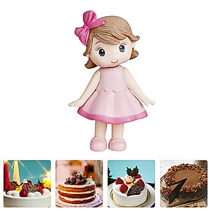 Didiseaon Cake Decoration Tabletop Ornament Christmas Decor Girl Cakes Toppers Princess Girl Figurines Doll Cake Topper Bridal Ballet Doll Little Girl Christmas Socks Child Polymer Clay