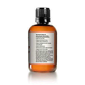 Pure Wild Alaskan Salmon Oil for Dogs & Cats - Supports Joint Function, Immune & Heart Health - Omega 3 Liquid Food Supplement for Pets - All Natural EPA + DHA Fatty Acids for Skin & Coat