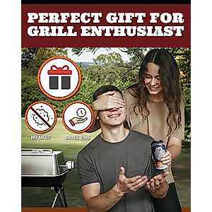 Dr. K's Tenn Cans 6 Pack - Convenient, No Mess Smoke Tube Grilling Gifts for Men | Premium Mesquite Pellets in an Easy to Use Can | Championship Flavor & Smoke Every Time, Up to 1hr Smoke Per Can