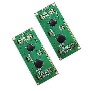 Kiro&Seeu 2pcs HD44780 LCD1602 Screen with Backlight LCD Display Module Board 2 x 16 Characters 1602 5v Compatible with Ar-duino Duemilanove Robot 1602A UNO R3 MEGA2560 Nano Due Raspberry Pi