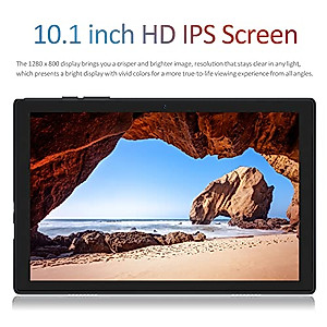 tabtrust Tablet 10 inch Android 10.0 OS WiFi Tablets PC with 10.1'' IPS HD Display, 32GB ROM Storage, Quad Core Processor, 6000mAh Battery, 2MP+8MP Dual Cameras - Black