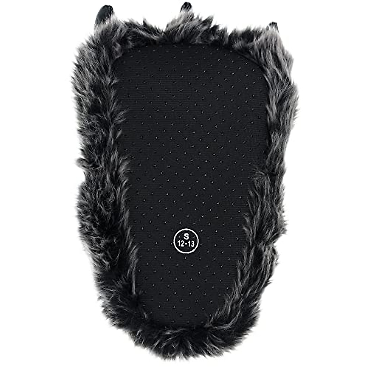 FEETMOJI Toddler Slipper Bear Claw, Monster Claw Novelty Slipper, Grey, Size 5/6