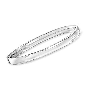 Ross-Simons 6mm Sterling Silver Bangle Bracelet. 8 inches
