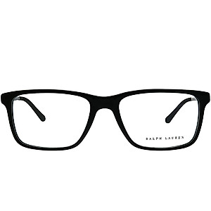 Ralph Lauren RL 6133 5001 Black Plastic Rectangle Eyeglasses 54mm
