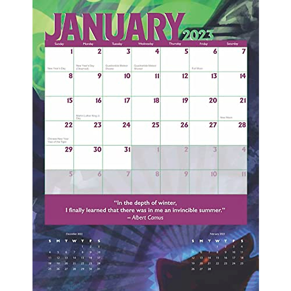 Califari Strain Art Print 2023 Calendar - Wall Art for Dorm, Store, Dispensary, or Smoke Shop - Home Office and Stoner Room Decor