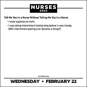 Nurses 2023 Day-to-Day Calendar: Jokes, Quotes, and Anecdotes