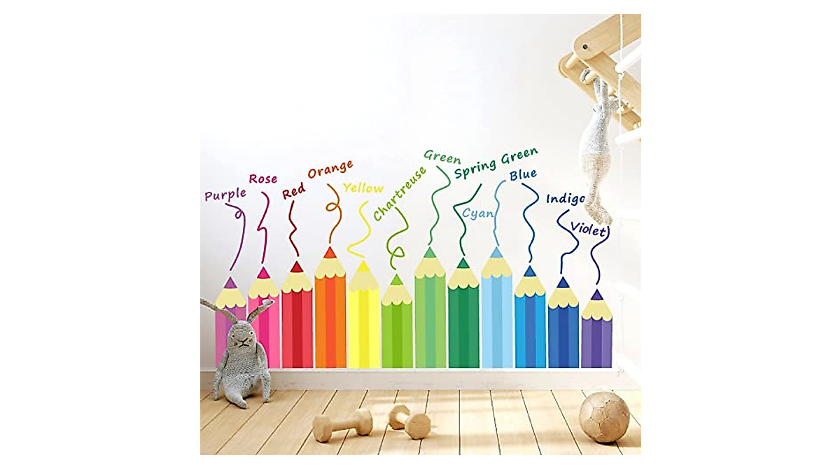 Color Wall Decals for Kids Rooms | Fun & Educational Decor