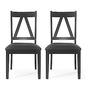 Christopher Knight Home Fairgreens Dining Chair Sets, Black