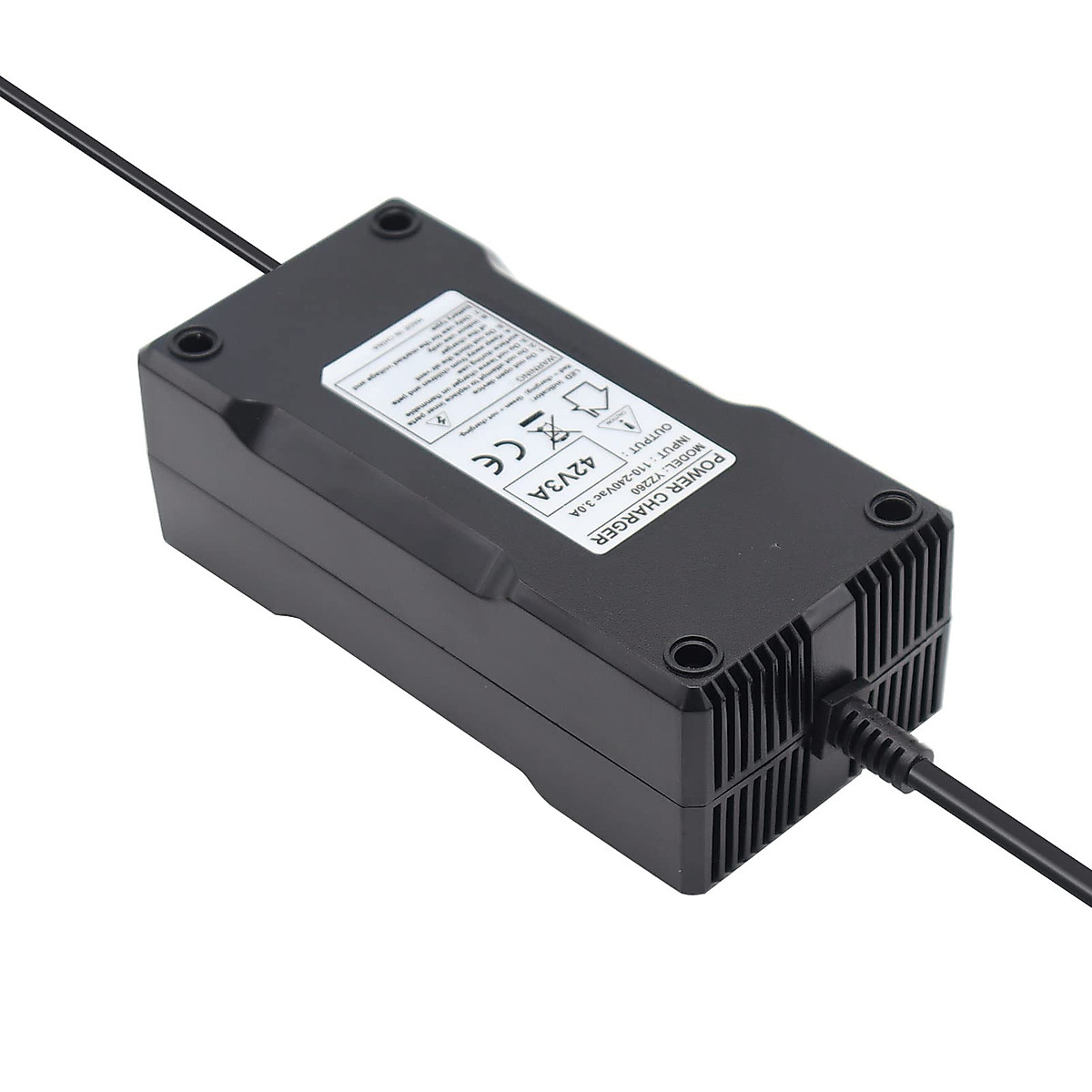 Eseegoo 42V 3A Power Charger Adapter for 36V Lithium Battery 10 Series 10S Lithium Battery Pack, Li-ion Battery Charger DC 5.5 * 2.1 with a 5.5 * 2.5mm Tip