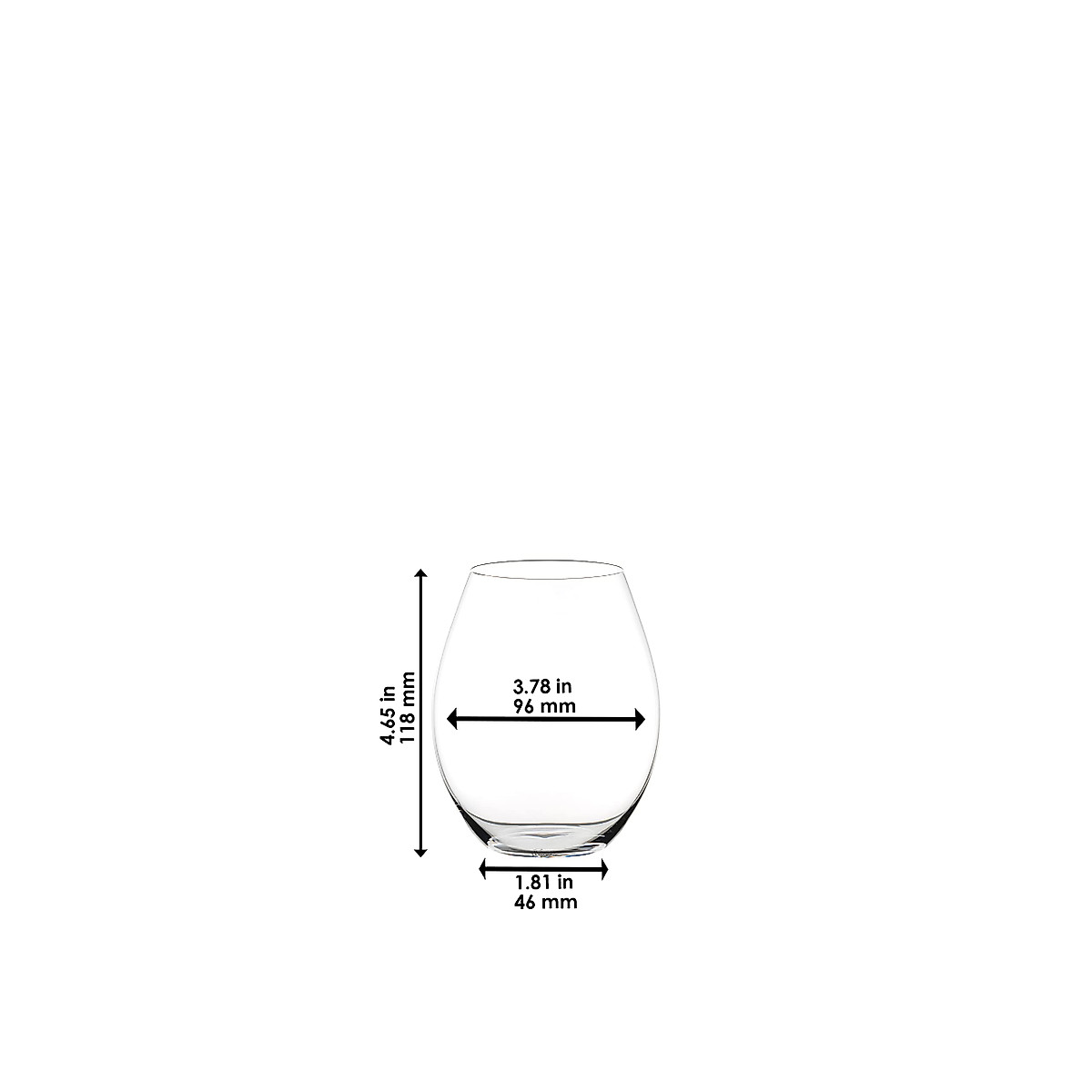 Riedel 00 Collection 004 Tumbler Glasses, Set of 4, Clear