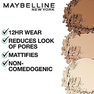 Maybelline Fit Me Matte + Poreless Pressed Face Powder Makeup, Pure Beige, 1 Count (Pack of 4)
