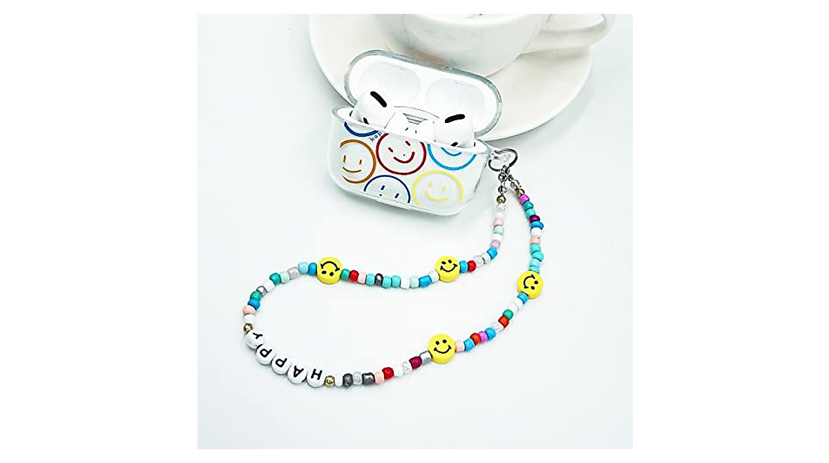 Airpods Pro Case Cover,KOUJAON Cute Double Side Smiley Face Clear ...