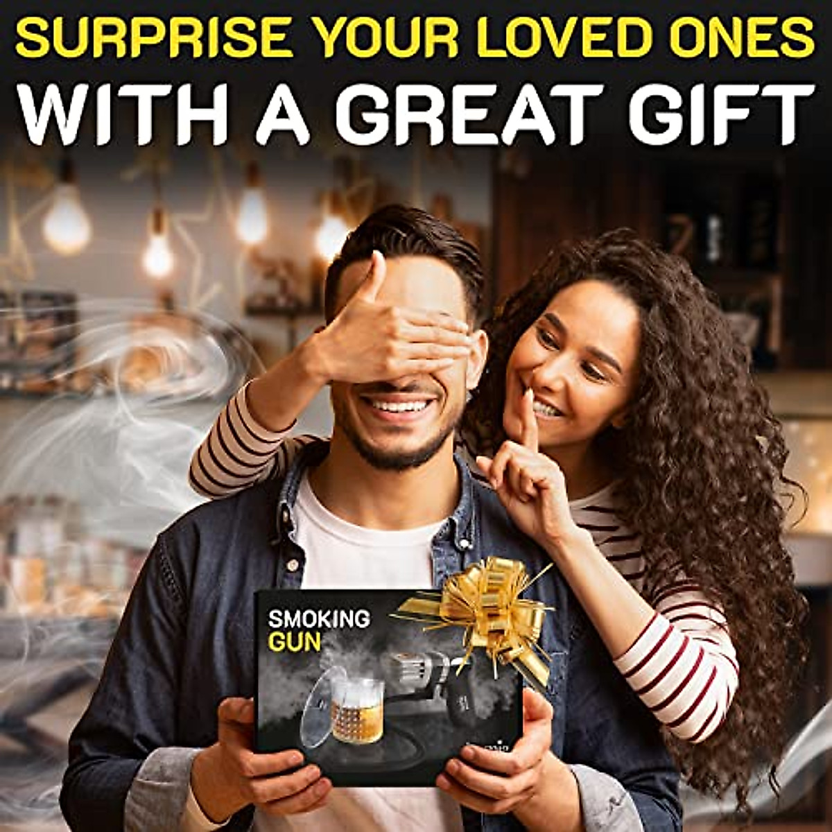 Smoking Gun Wood Smoke Infuser Birner PRO - Starter Kit, 11 PCS, Smoker Machine with Accessories and Wood Chips - Cold Smoke for Food and Drinks - Gift for Man