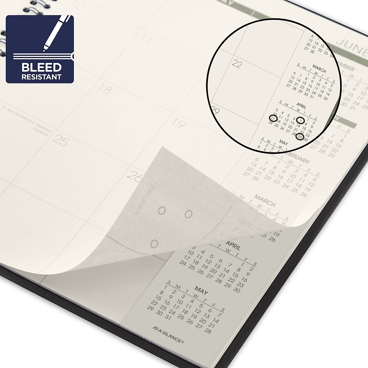 AT-A-GLANCE 2022 Weekly & Monthly Appointment Book & Planner by AT-A-GLANCE, 7" x 8-3/4", Medium, Recycled, Black (70951G05)