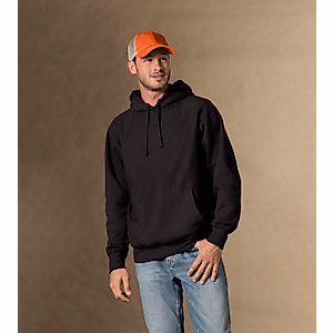 MV Sport Cool Fleece Hoodies for Men (Drawstring Hoodie Mens Sweatshirt) Mens Hoodies Pullover (Black, X-Large)