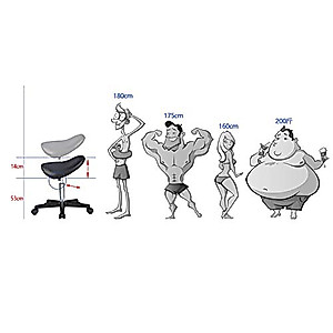 WEIYV- Chairs,Swivel Chairs, Work Chair Rotate Saddle Chair Lifting Master Stool with Roller Home Beauty Haircut Tattoo Artist Work Stool Salon Stool Massage Stool Fashion Choice