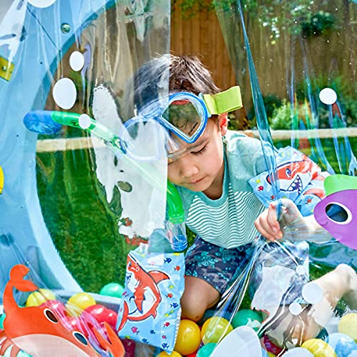 KidKraft Shark Escape Outdoor Toddler Climbing Toy with Ocean Theme Helps Build Gross Motor Skills, Gift for Ages 3-5