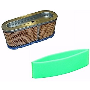 Quality Aftermarket Replacement Air Filter for Briggs and Stratton 496894 493909 with 272403S Pre Filter