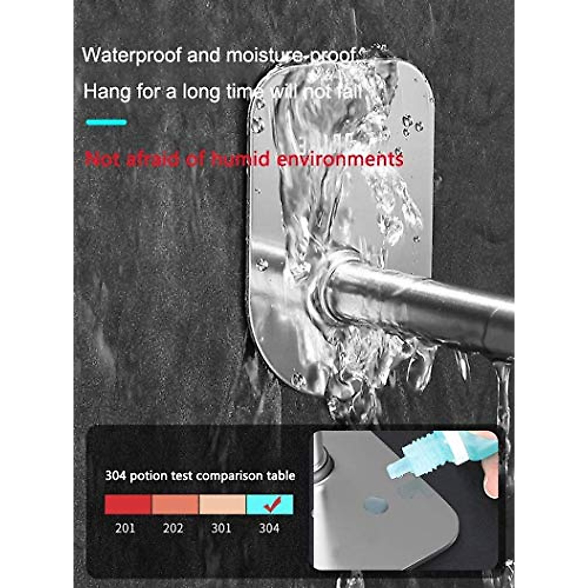 2-Section Stainless Steel Clothes Hanger Storage, Retractable Space Saving Clothes Hanger Storage Organizer, Wall Mount Clothes Rack Organizer, Adhesive or Drilling Installation(Length 10.6") 1