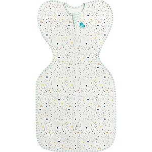 Love to Dream Swaddle UP Organic Lite 0.2 TOG, Stardust, Small, 8-13 lbs, Better Sleep, Allow Baby to Sleep in Their Preferred Arms Up Position for Self-Soothing, Snug Fit Calms Startle Reflex