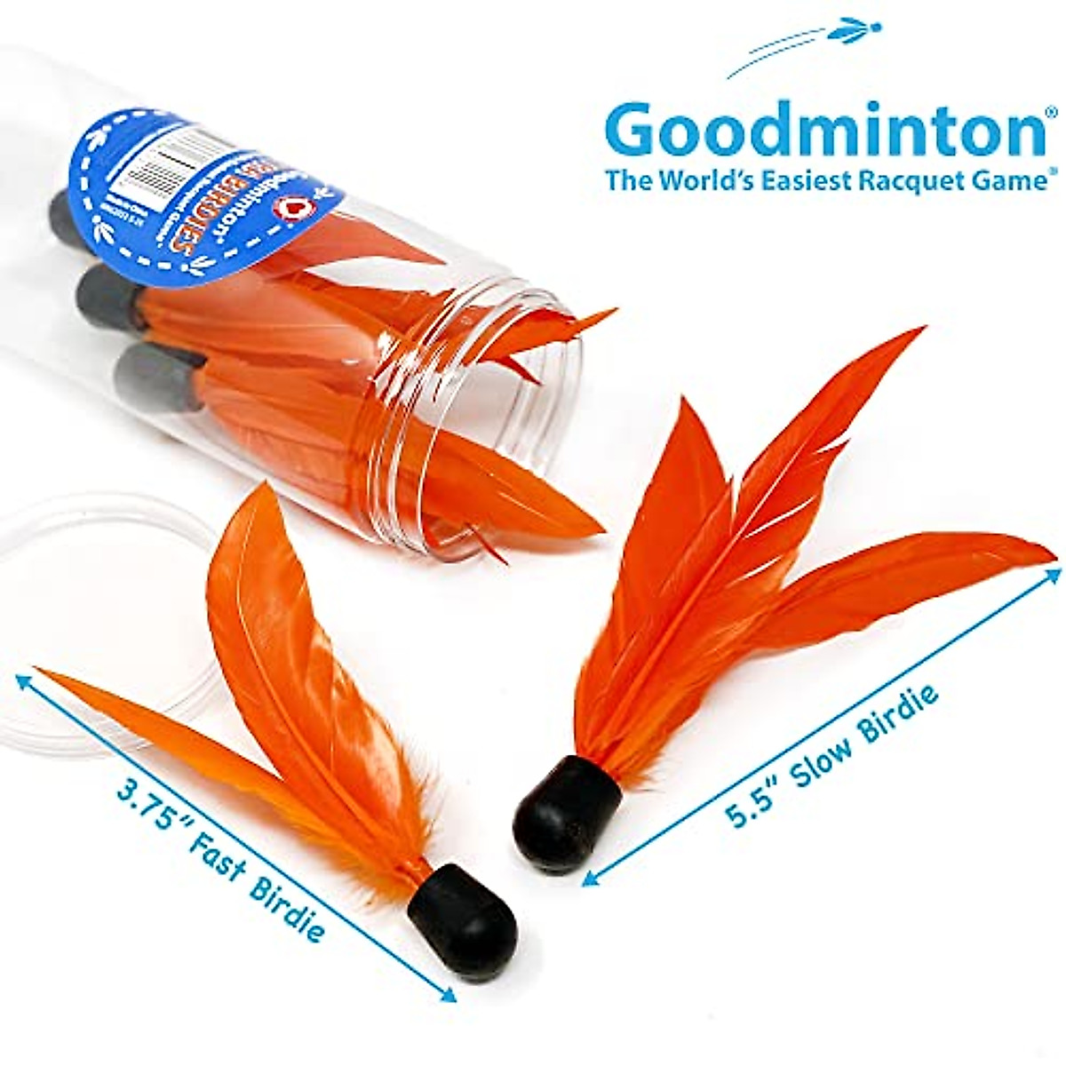 VIAHART Goodminton - The World's Easiest Racquet Game 6 Extra Birdies