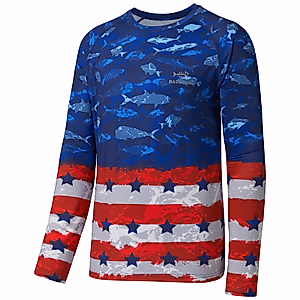 BASSDASH Men’s UPF 50+ Camo Fishing Shirt Quick Dry Long Sleeve Kayaking Hiking T-Shirts