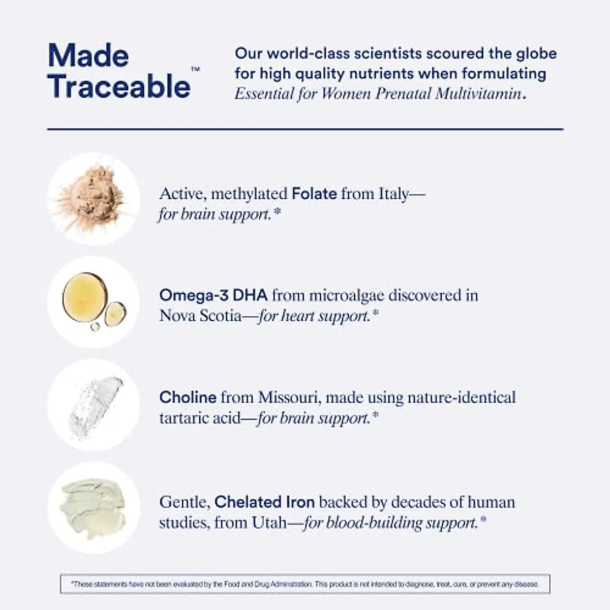 Ritual Prenatal Vitamin: Folate & Choline for Neural Tube Support, Omega-3 DHA for Fetal Brain Development, Iron, Calcium-Helper D3 & K2, Non-GMO, Citrus Essenced, 30 Day Supply, 60 Vegan Capsules