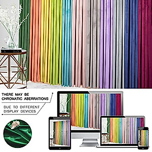 Tony's collection Emerald Green Velvet Blackout Curtains, Christmas Decoration Room Darkening Curtains for Living Room Window Curtain for Bedroom(52x63 Inch, Emerald, 2 Panels)