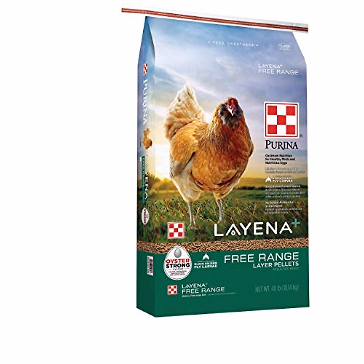 Purina Layena+ | Nutritionally Complete Free Range Layer Hen Feed | 40 Pound (40 lb) Bag