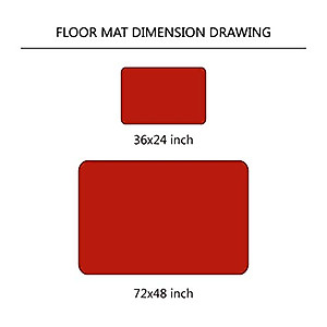 QUGRL Sunflowers Area Rug Black Carpet Rugs Floor Mat for Bedroom Living Dining Dorm Room Home Decor 36"×24"