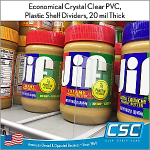 3" x 15-9/16" Shelf Divider, SD-3016, Pack of 50 | Clip Strip Corp