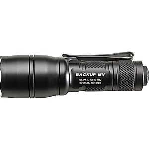 SureFire E1B-MV Backup Flashlights with Dual Output LED with MaxVision Beam Technology, Black