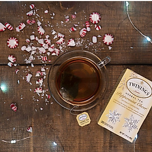 Twinings Black & Herbal Tea Collection (48 Count) Four Seasonal Winter Flavors with By The Cup Honey Sticks