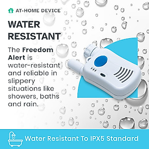 LogicMark Freedom Alert, Landline Personal Emergency Device, 2-Way Call with Family and Police for Home Safety, Device for Seniors and The Elderly