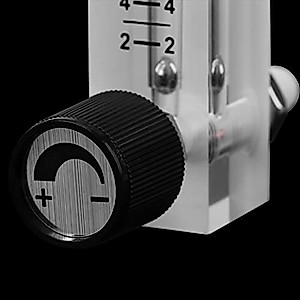 Deosdum LZQ-7 Flowmeter 2-20LPM Flow Meter with Control Valve for Oxygen/Air/Gas