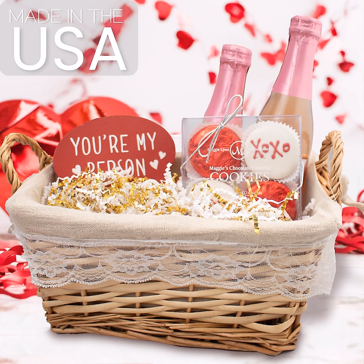 MagicWater Supply Crinkle Cut Paper Shred Filler (4 oz) for Gift Wrapping & Basket Filling - White & Gold