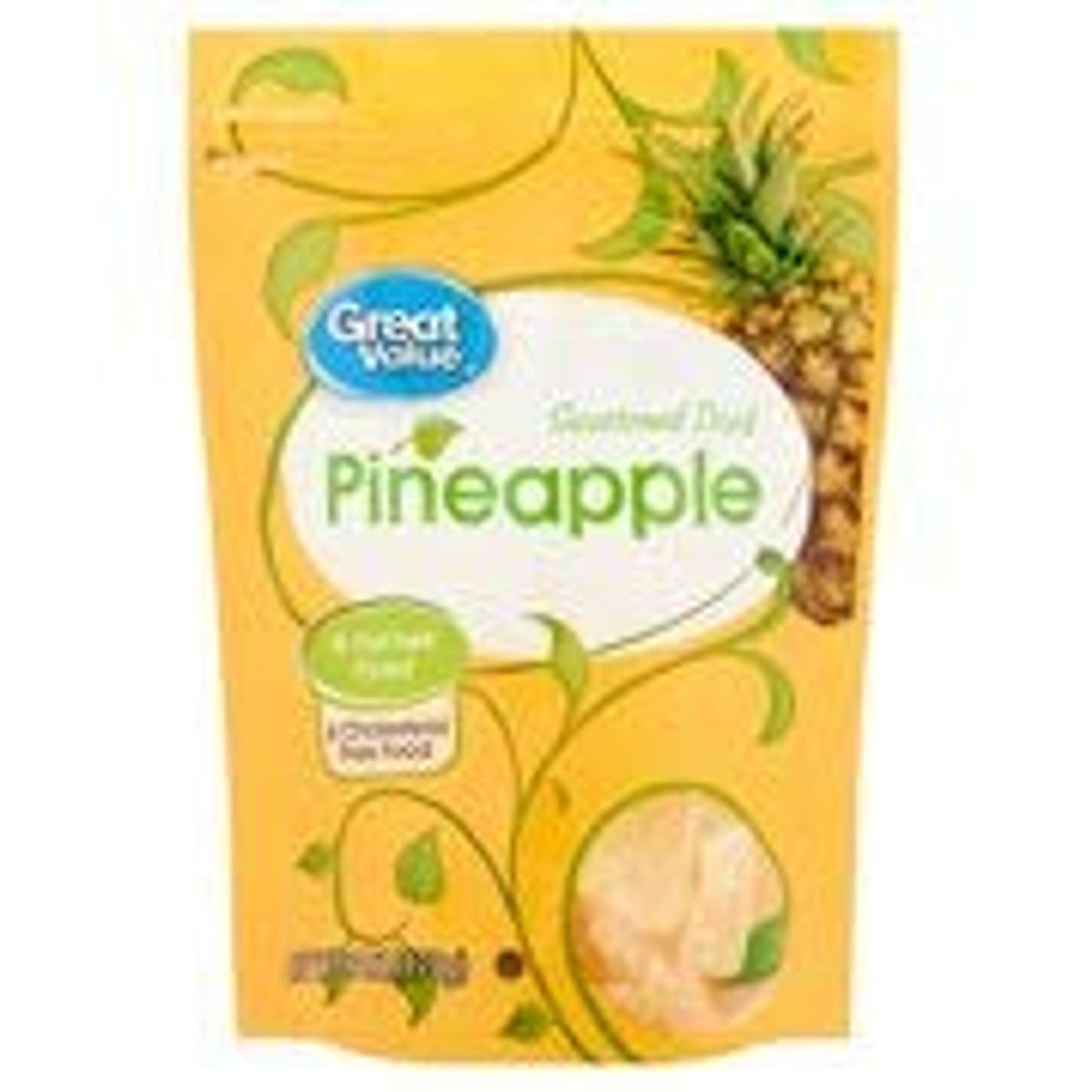 Great Value Sweetened Dried Pineapple, 6 Oz (Pack of 2)