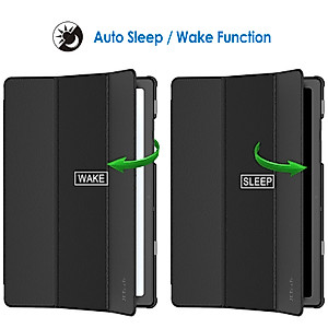 JETech Case for Samsung Galaxy Tab A8 10.5-Inch 2022 (SM-X200/X205/X207), Slim Lightweight Stand Protective Tablet Cover with Auto Wake/Sleep (Black)