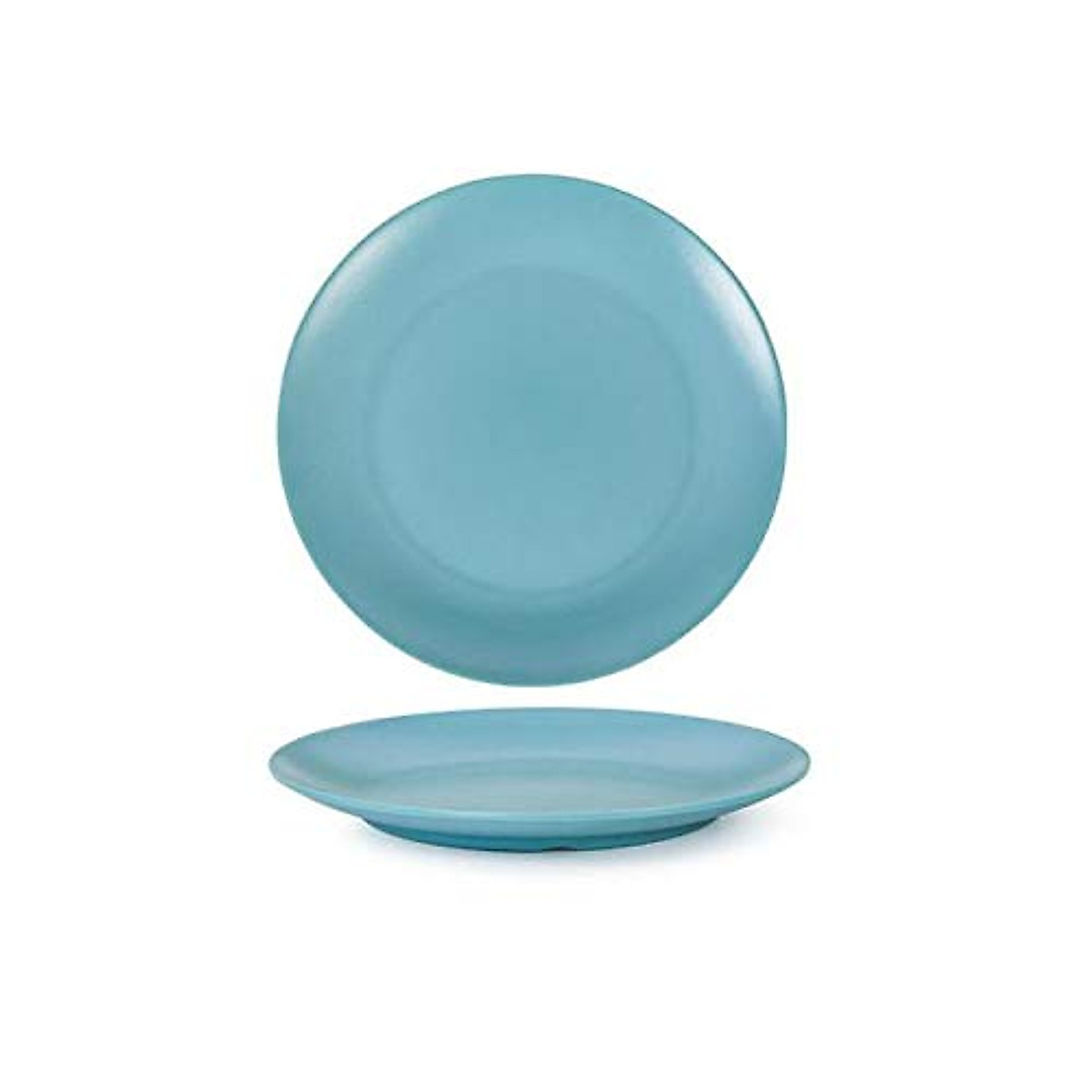 MBBITL 3-Pack Melamine Dinner Plates Dishes Set 7-inch Salad Plates Picnic Plates - Blue