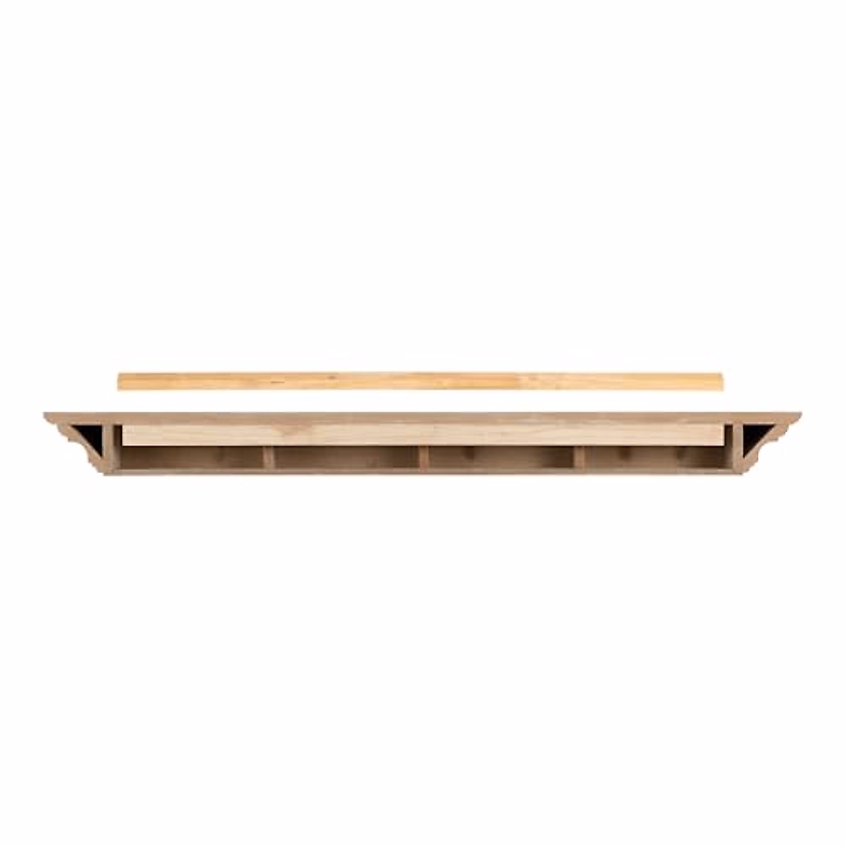 Pearl Mantels ARYB72618 Clean, Sophisticated Premium Grade A MDF Mantel Shelf, 72" L x 10" D x 5" H, Crisp White Paint, The Perfect Compliment to Your Hearth and Home