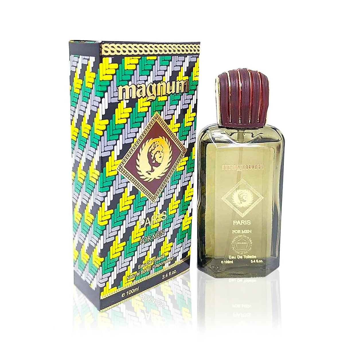 META-BOSEM Guilt+Magnum+L'Homme Intense+Guest Sport 4Pc Set Men's Cologne bottle Collection, Eau de Parfum Spray - Fresh Masculine Scent - Holiday Gift (Pack of 4) Each 3.4 Fl Oz, Total 13.60 Oz