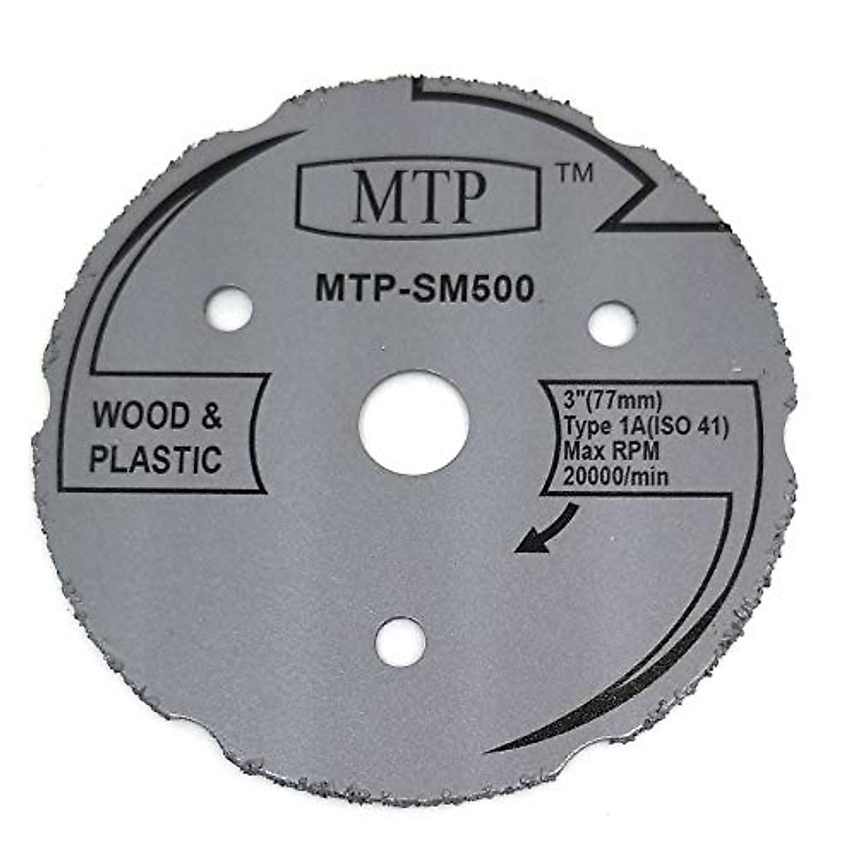 MTP Brand Pack of 8 Assort 3" Wood Plastic Metal Masonry Cutting Wheel Compatible to use for Dremel SM600 Saw Max - 7/16" Arbor