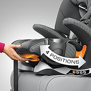 Chicco MyFit Harness + Booster Car Seat, 5-Point Harness Car Seat and High Back Booster Seat, For children 25-100 lbs. | Fathom/Grey/Blue