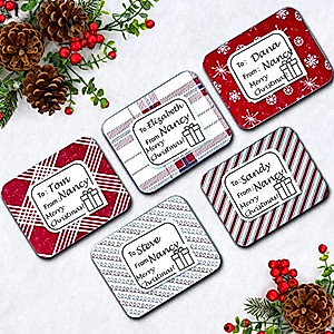 Gift Card Holder Tin Boxes for Christmas - 10 Unique Tins Holders with Lids for Gift Cards & Money - Perfect for Birthday Easter Valentines Any Holiday - Custom Red White Boxed for Easy Gift Giving