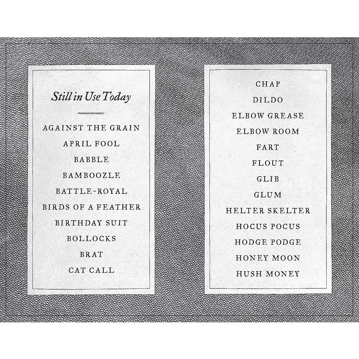 A Pocket Dictionary of the Vulgar Tongue: (Funny Book of Vintage British Swear Words, 18th Century English Curse Words and Slang)
