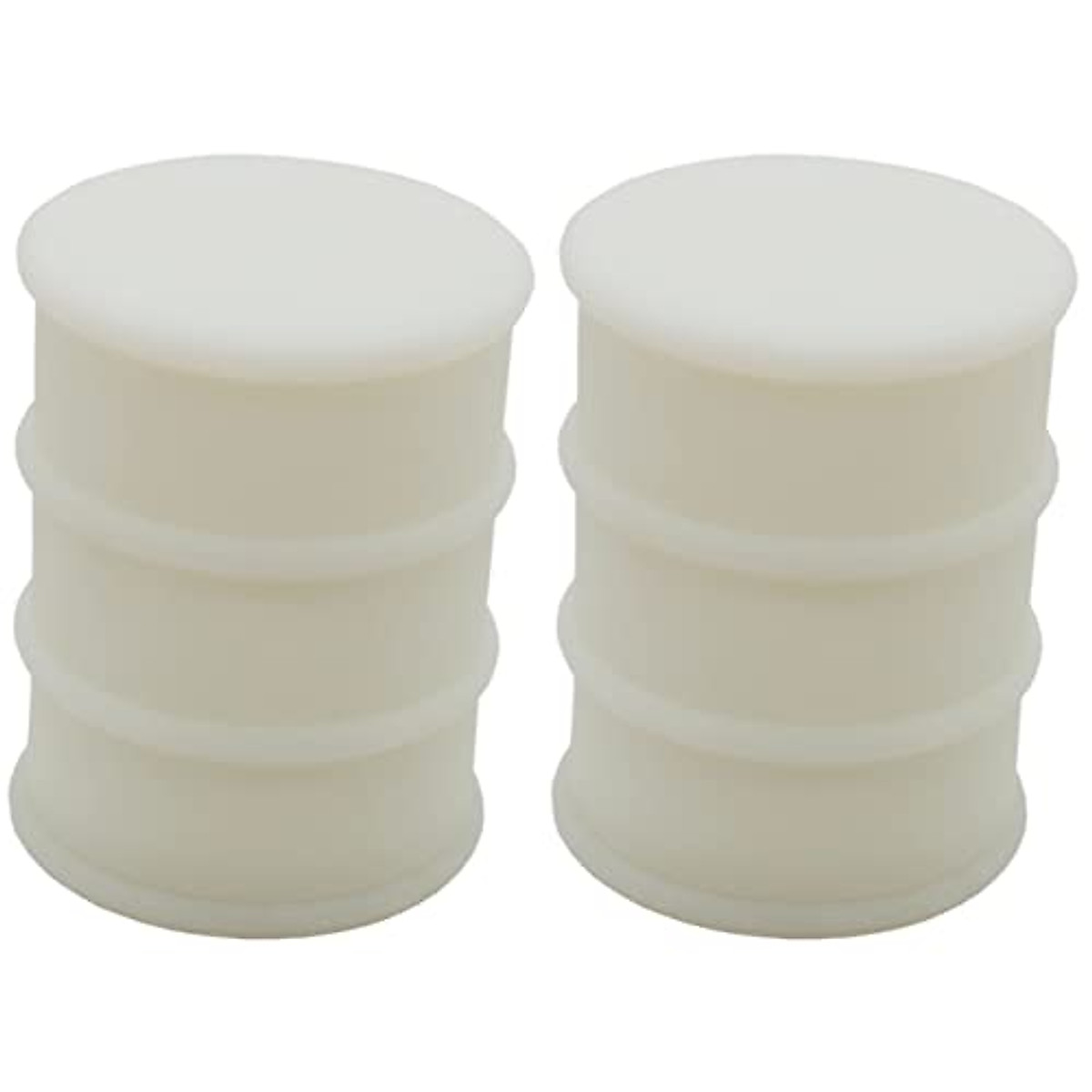 vitakiwi 2PCS 500ml Large Barrel Silicone Wax Concentrate Containers Non-stick Glow In The Dark Jars (I)