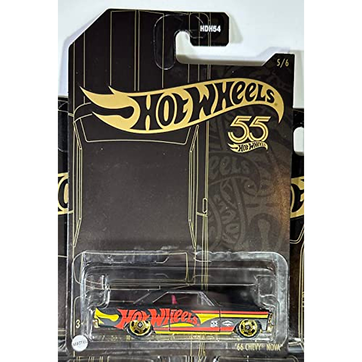 Hot Wheels - '23 Pearl & Chrome 55th Anniversary Set - 5 Cars - Does NOT Include Chase (3/6) - Challenger - Nova - Nissan 180SX - BMW M3 - Range Rover - Mint/NrMint Bubble Wrapped in a Box
