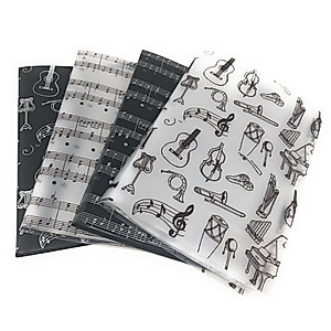 Music Sheet File Paper Storage Folder Documents Holder Blank Sheet Files Plastic A4 Size 40 Pockets (Music Sheet White)